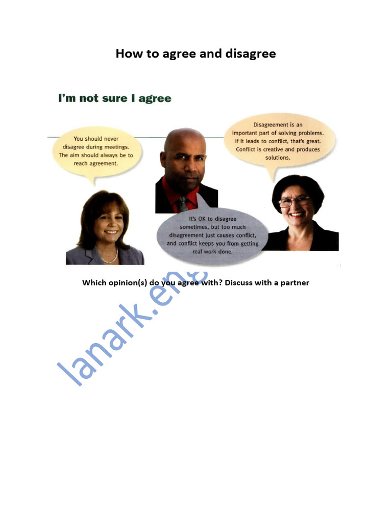 How To Agree and Disagree | PDF