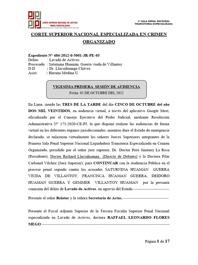 Acta 21 Exp 484 | PDF | Bancos | Documento de identidad
