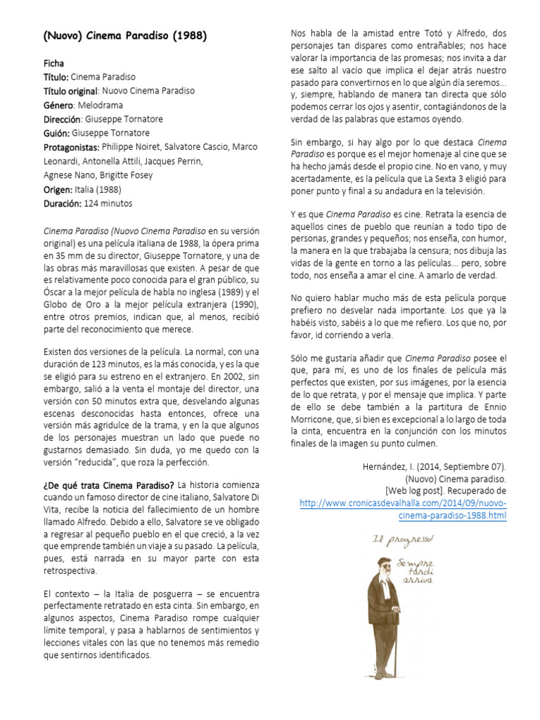 La Reseña Cinematográfica | PDF