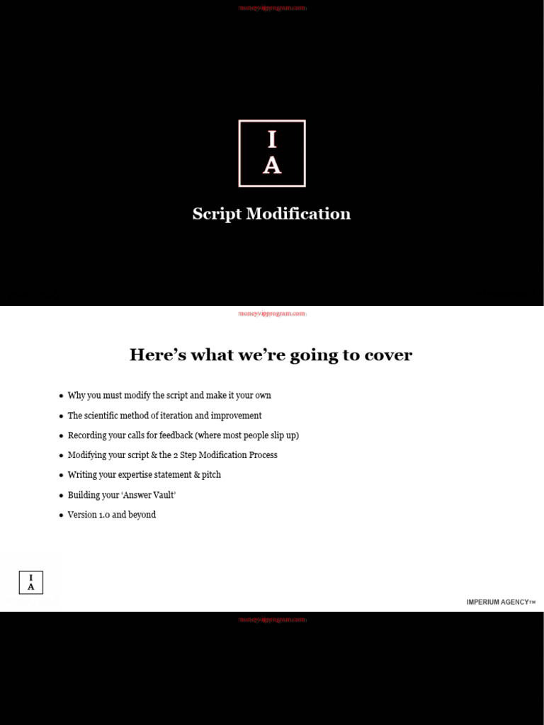 4 (Slides) Script Modification | PDF | Cognition