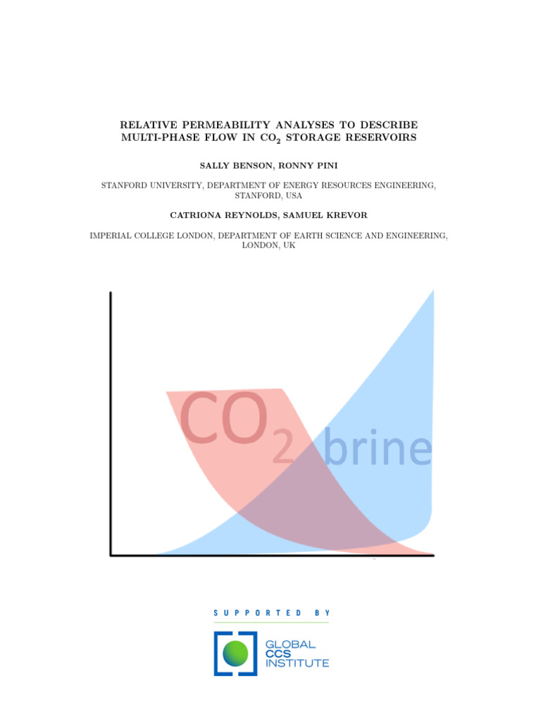 Relative Permeability Analysis Describe Multi Phase Flow Co2 Storage ...