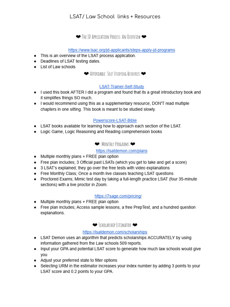 LSAT Resources | PDF | Law School Admission Test | Cognitive Science