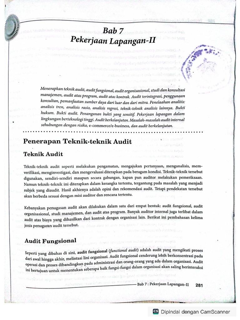Bab 7 Audit Internal | PDF