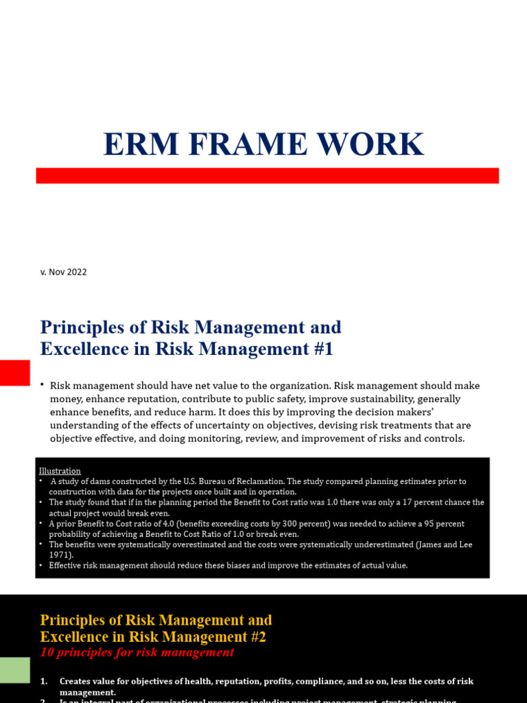 Enterprise Risk Management Framework and KRIS | PDF | Risk Management ...