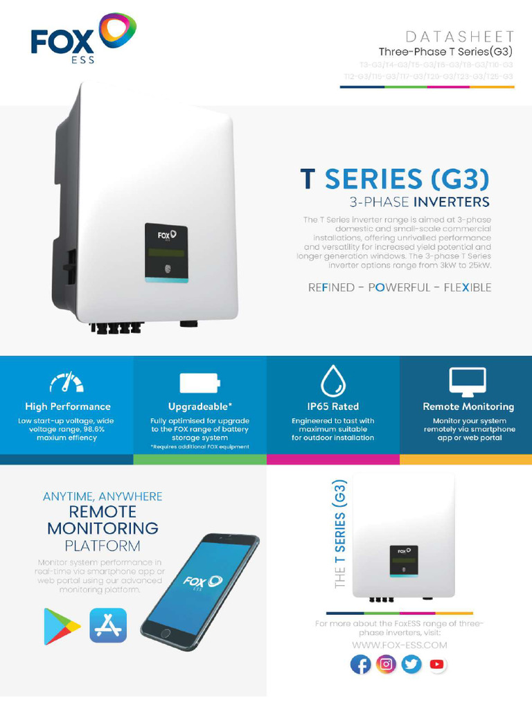 Fox 10kw On Grid Solar Inverter | PDF