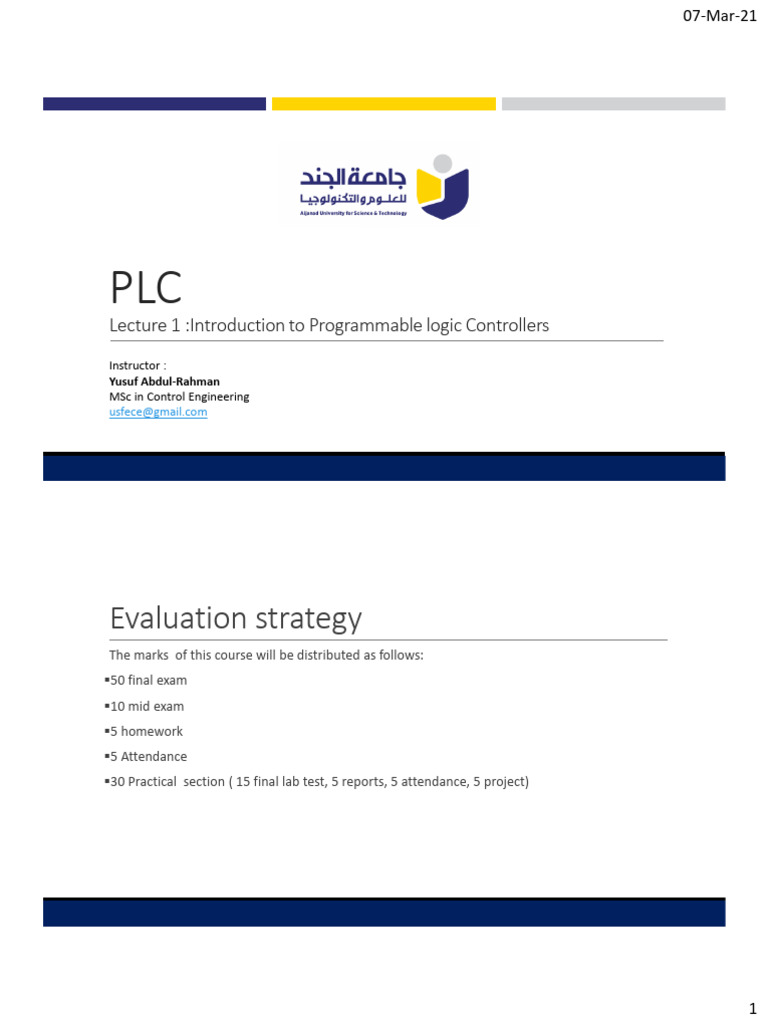 PLC 1 | PDF | Programmable Logic Controller | Relay