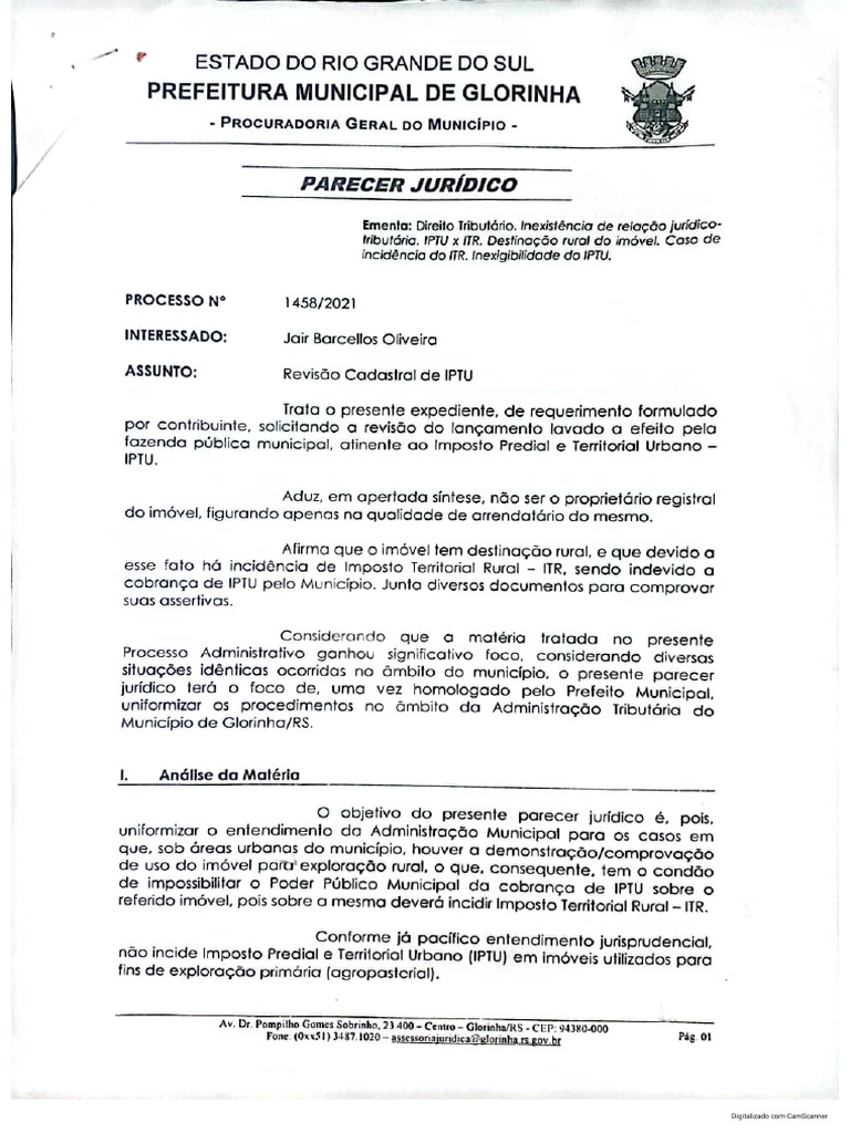 Parecer Júridico | PDF