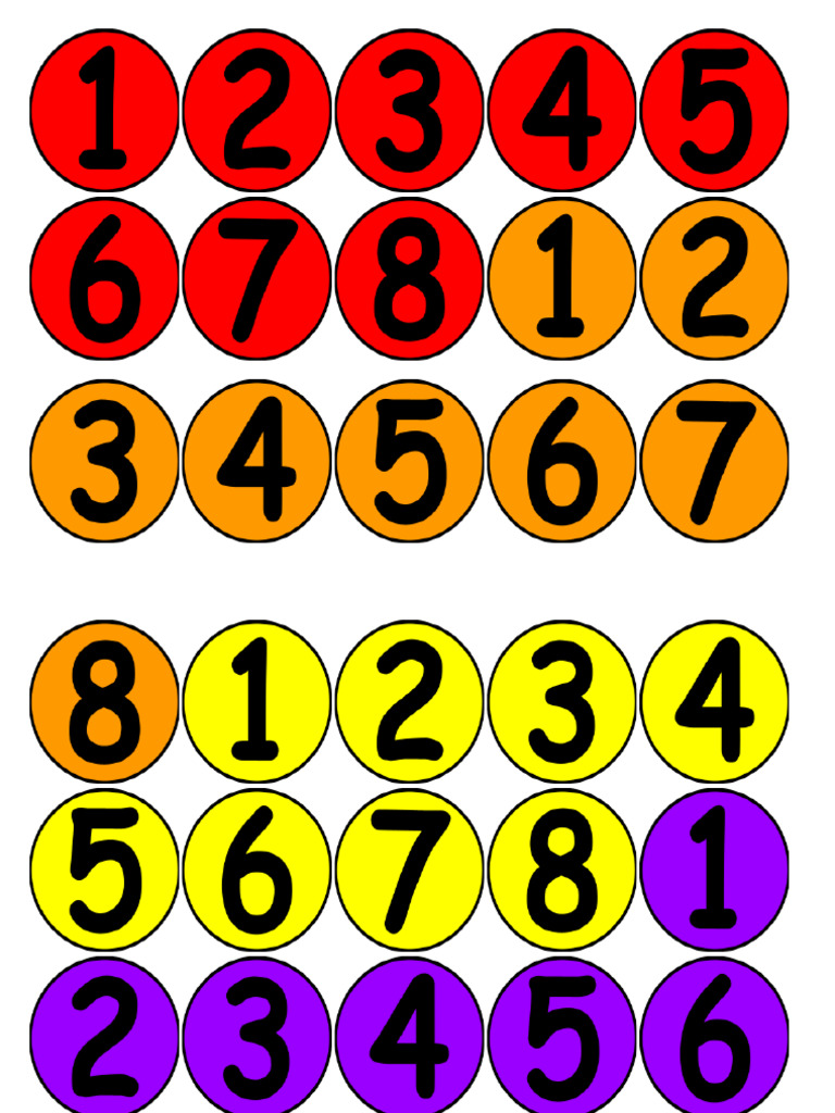 Numeros Colores | PDF