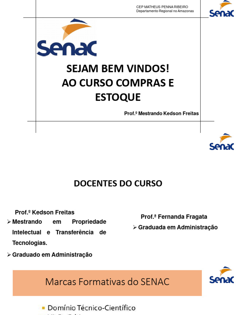 Curso de Compras e Estoque SENAC | PDF | Despesa | Logística