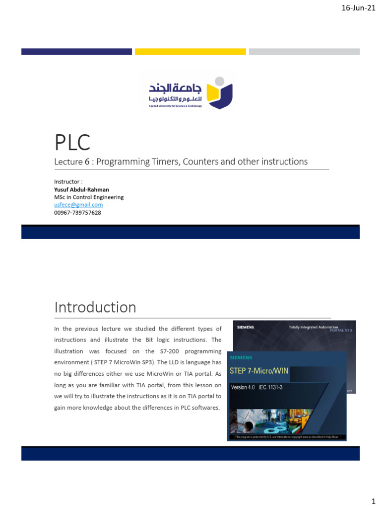 plc 6 | PDF | Data Type | Integer (Computer Science)