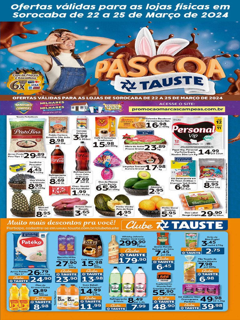 Ofertas Tauste Sorocaba de 22 A 25 de Março de 2024 | PDF