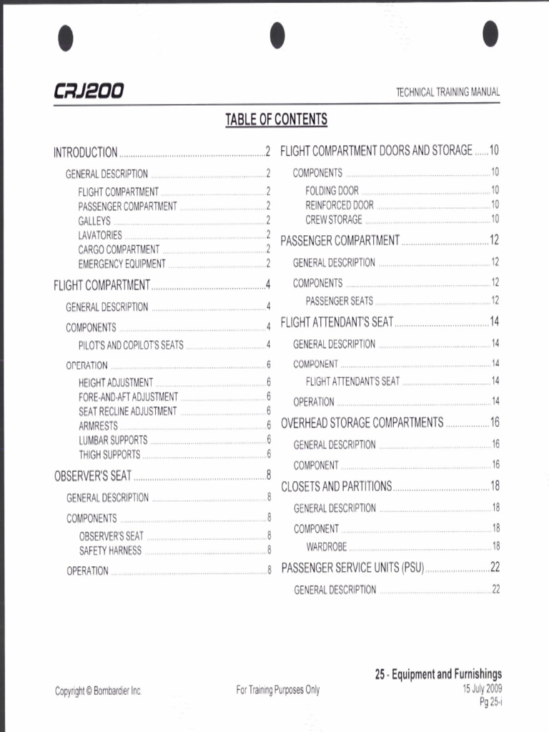 25 Equipment and Furnishings | PDF