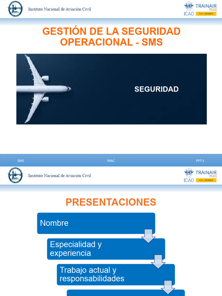 Gestión de La Seguridad Operacional - Sms | PDF | Riesgo | Aeronave