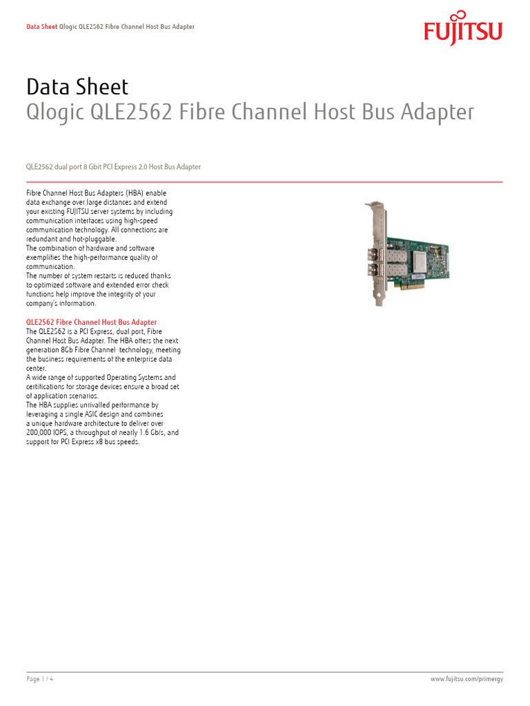 qla 2562 lge | PDF | Computing | Computer Engineering