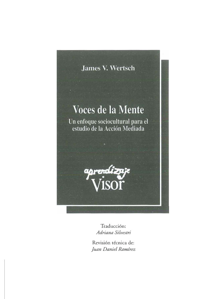 Enfoque Sociocultural de la Mente | PDF | Mente | Sicología