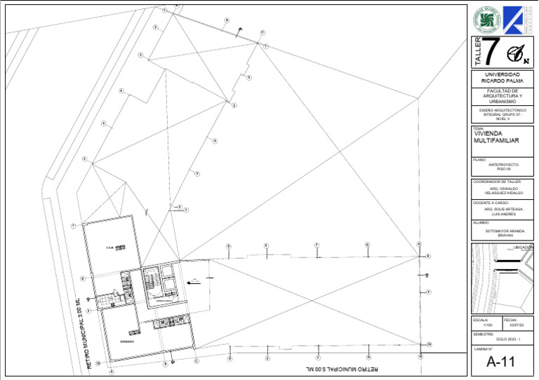 Plano de Vivienda Multifamiliar | PDF