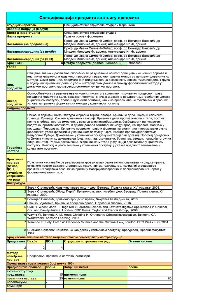 2 Pravni Osnovi Forenzike | PDF