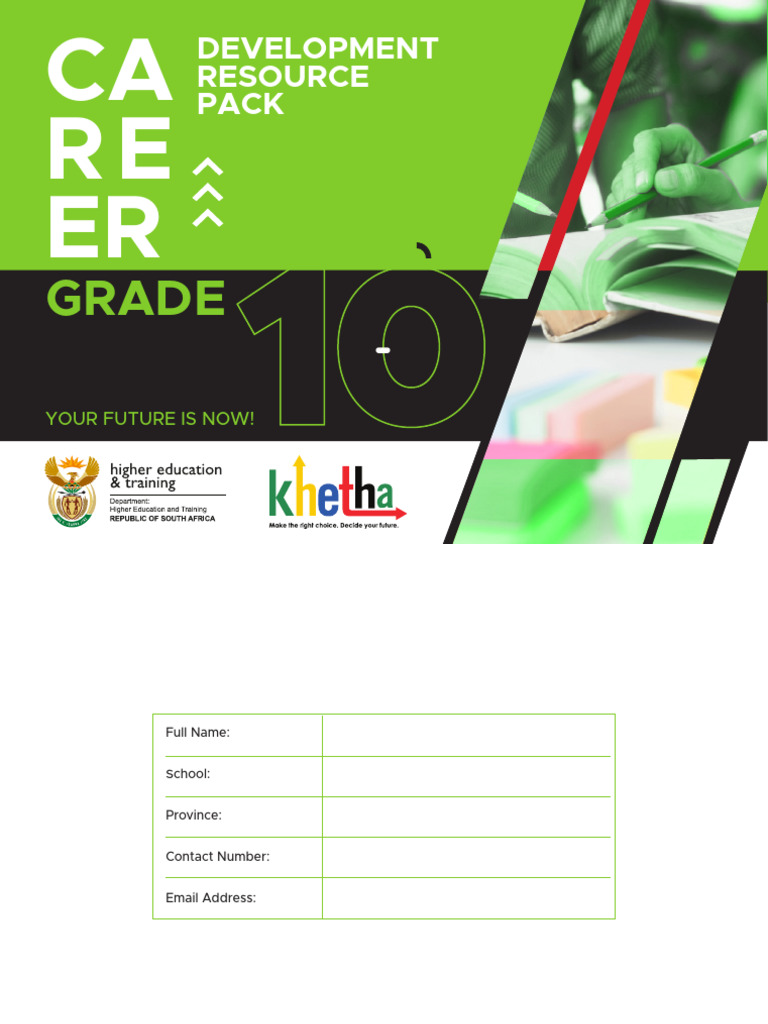 2023 Khetha Career Booklet - Grade 10 | PDF | Academic Degree ...
