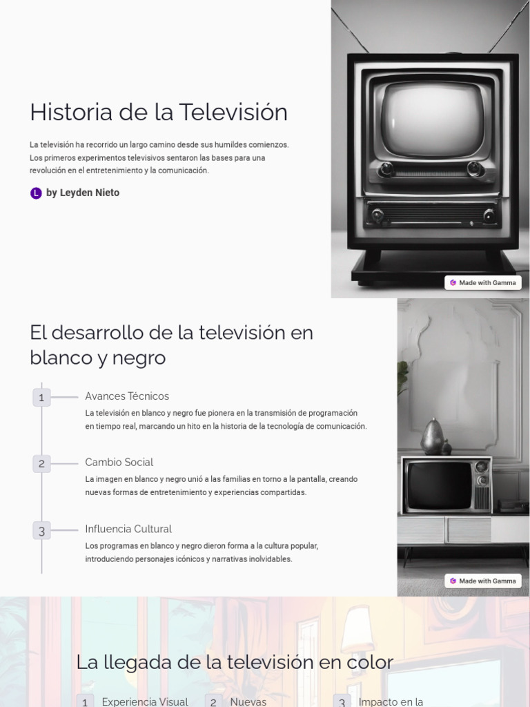 Historia de La Television 1 | PDF | Televisión | Streaming Media
