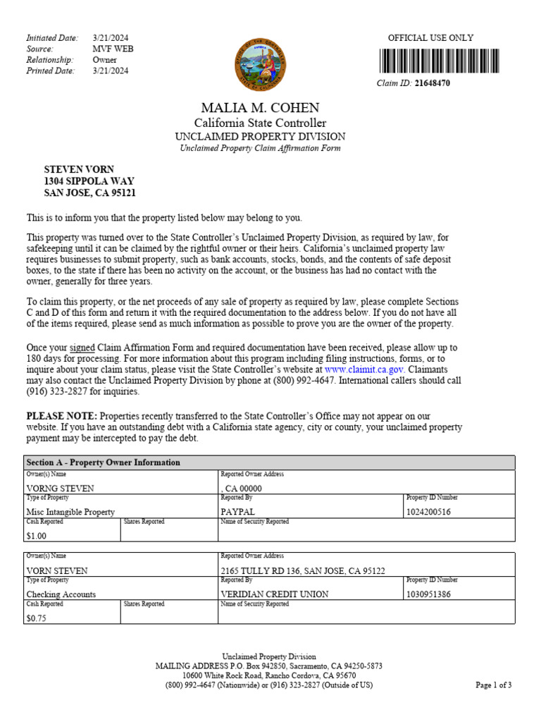 Malia M. Cohen: California State Controller | PDF | Notary Public ...