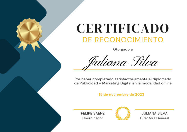 Certificado de Reconocimiento Elegante Azul y Blanco_20240402_143813 ...