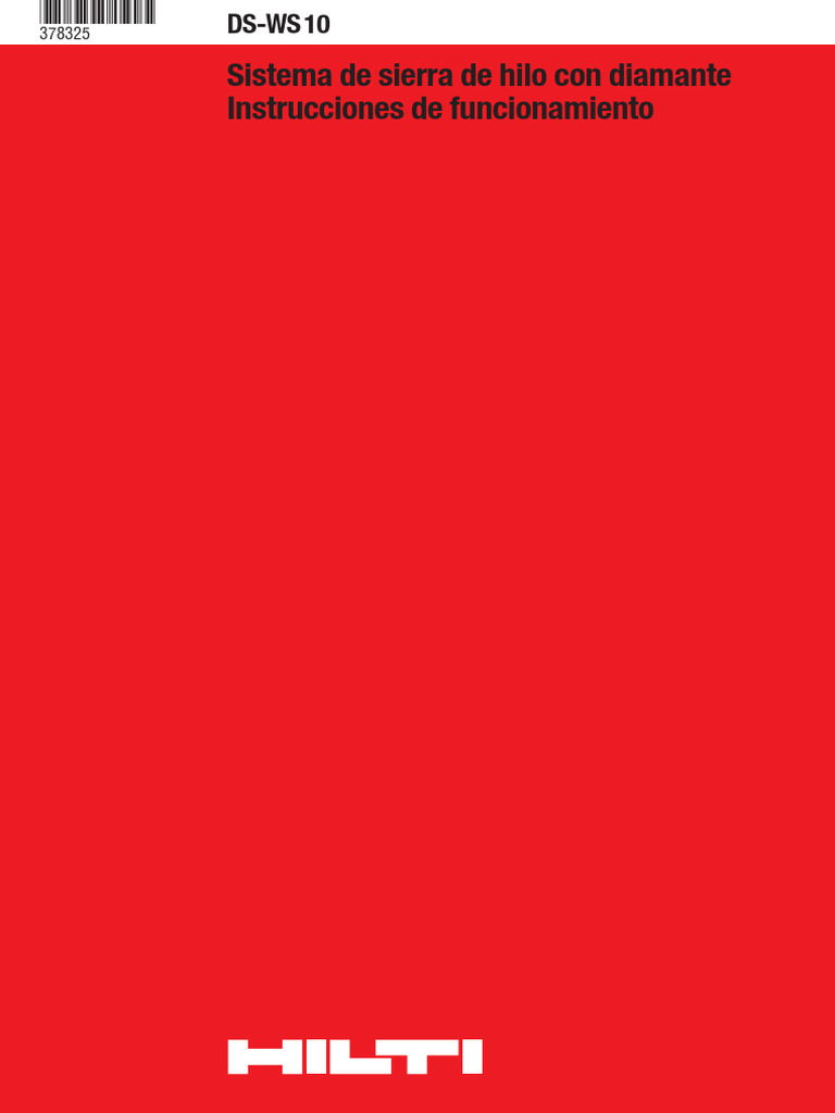 Sistema Electrico de Corte Con Hilo Ds Ws 10 | PDF | Agua | Acero