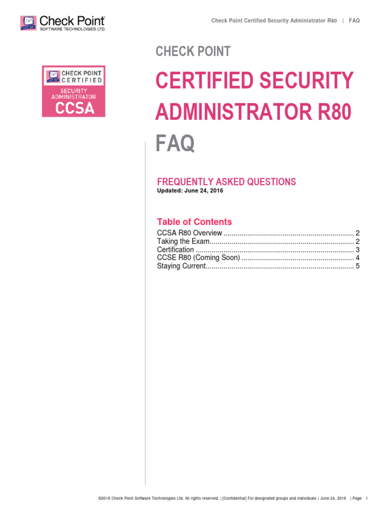 Ccsa r80 Faq | PDF | Computer Security | Security
