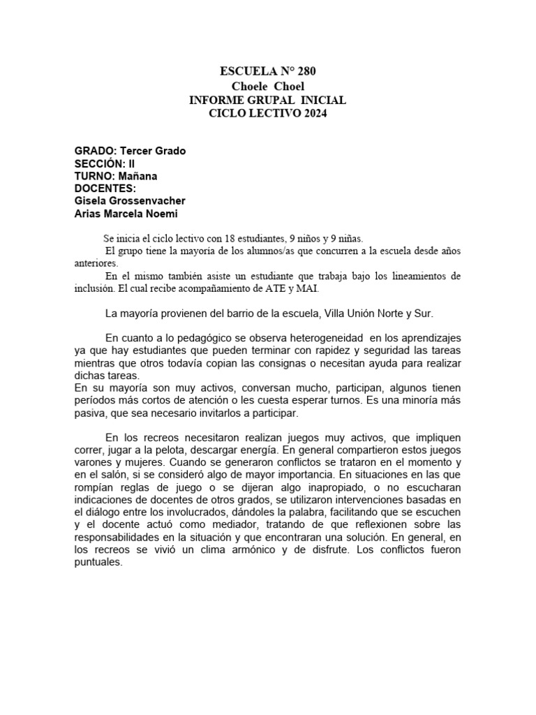 Informe Final Grupal Modelo | PDF | Residuos | Evaluación