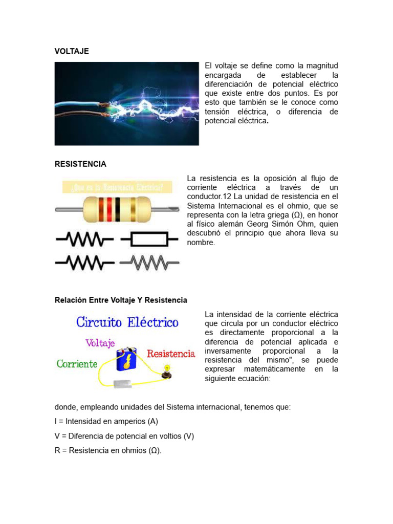 VOLTAJE | PDF | Electromagnetismo | Electricidad