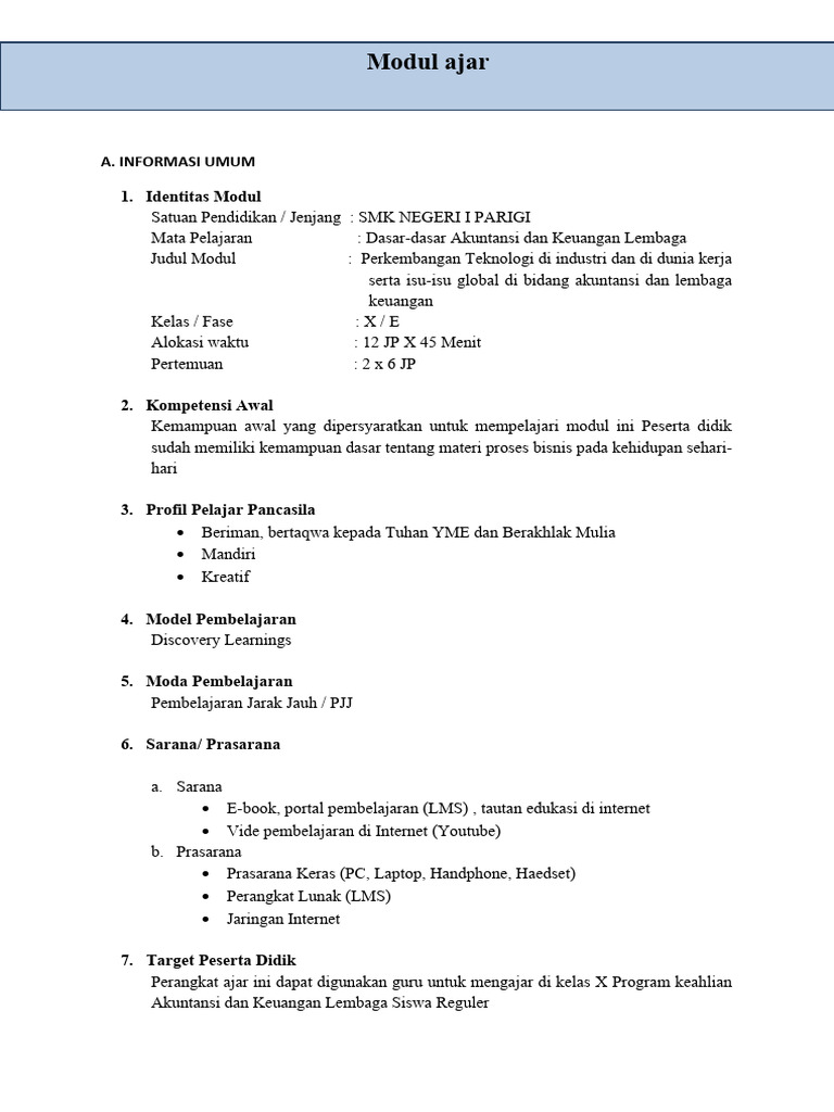 Modul Ajar Elemen 2 | PDF Modul Ajar Elemen 2 | PDF