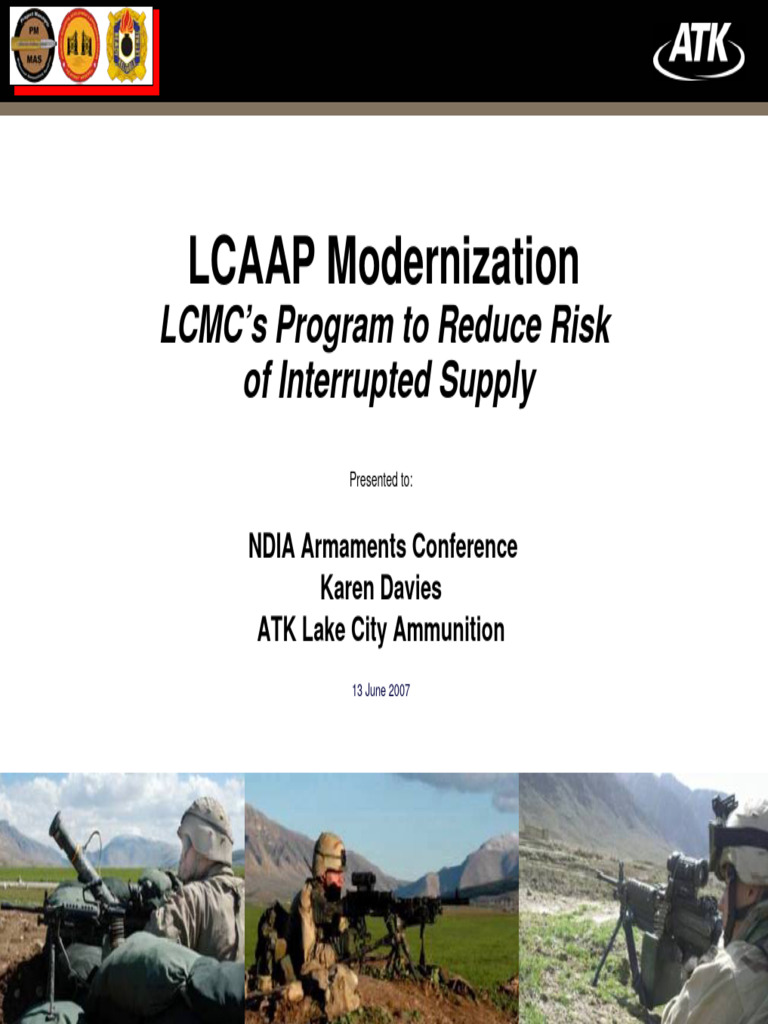 Ms. Karen Davies, ATK LCAAP | Download Free PDF | Projectiles | Projectile Weapons