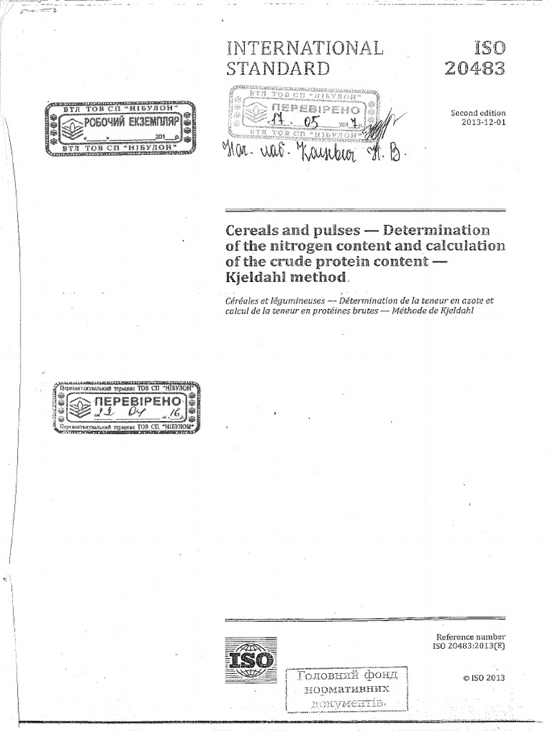 Iso 20483 | PDF