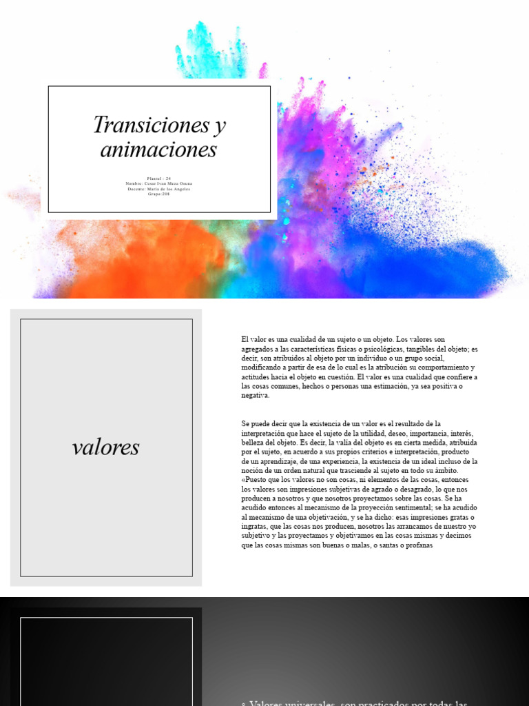 Transiciones y Animaciones | PDF | Lealtad | Amistad