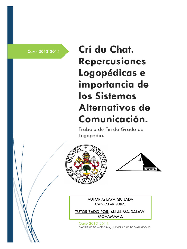Cri du Chat: Logopedia y Comunicación Alternativa | PDF | Comunicación ...