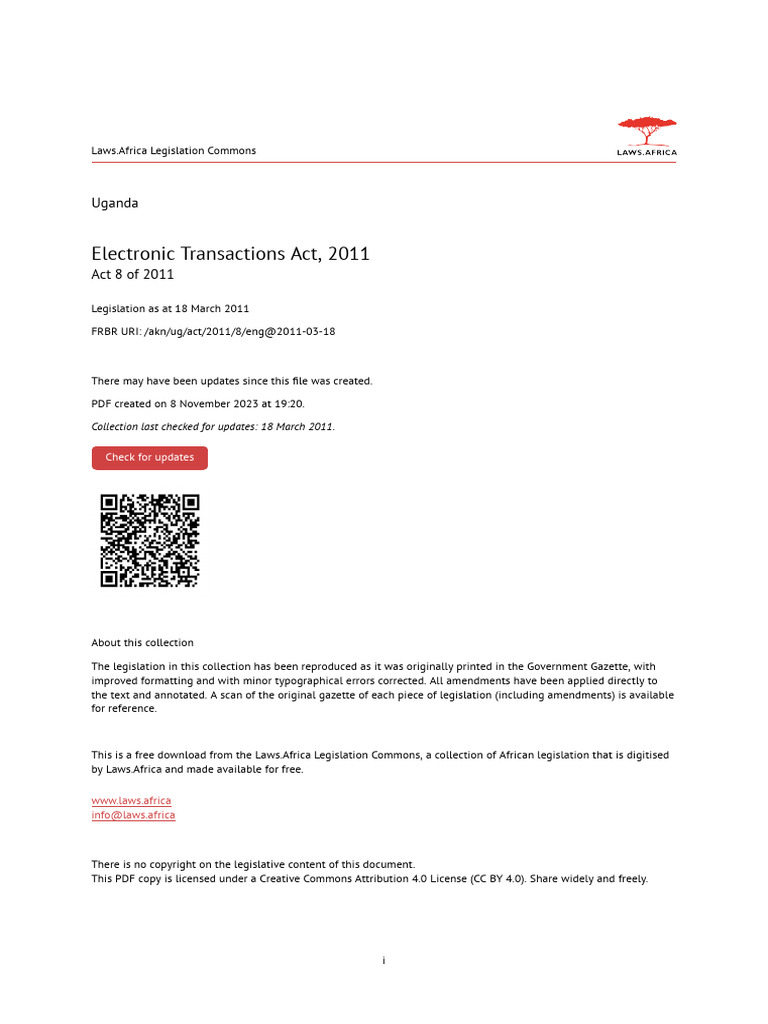 Electronic Transactions Act 2011 | PDF | Information | Information System