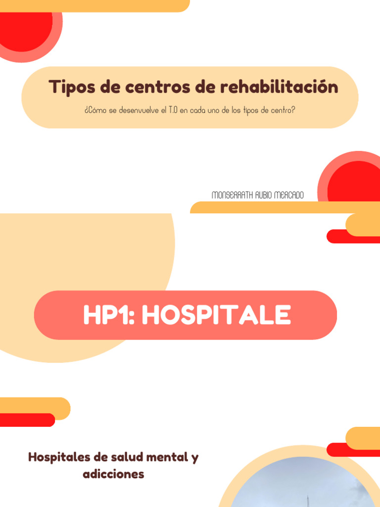 Tipos de Centros de Rehabilitación: ¿Cómo Se Desenvuelve El T.O en Cada Uno de Los Tipos de ...