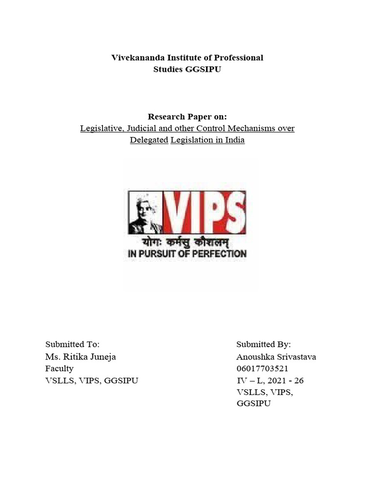 Admin PSDA Anoushka Srivastava 4L | PDF | Rulemaking | Judicial Review