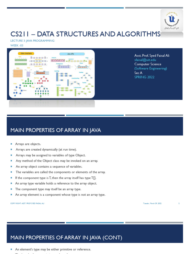 DSA Lec 3 Spring 2022 | PDF | Variable (Computer Science) | Method ... DSA Lec 3 Spring 2022 | PDF | Variable (Computer Science) | Method ...