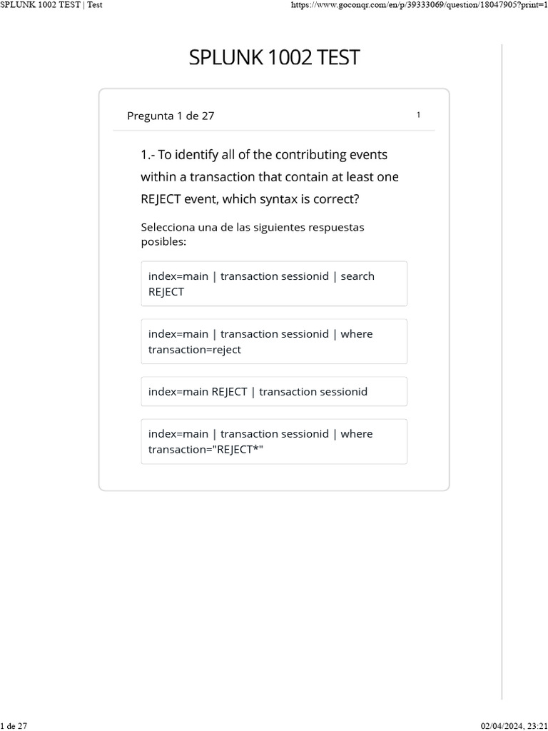 Splunk 1002 | PDF | Regular Expression | Data Management
