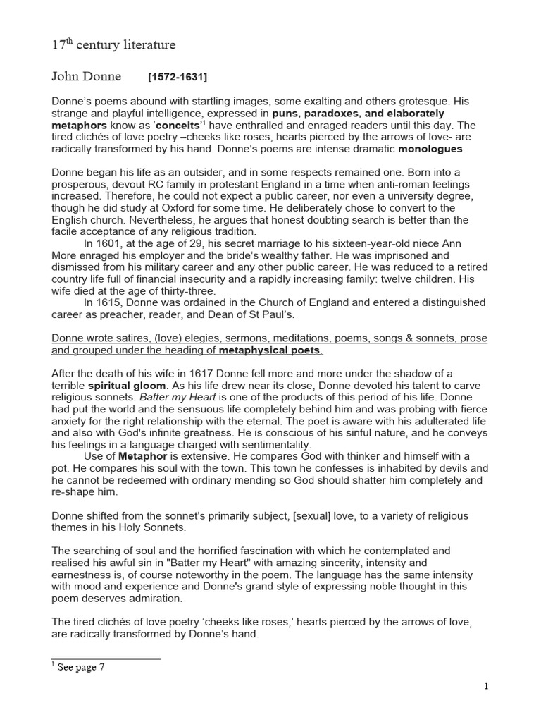 Holy Sonnets - John Donne | PDF | Stanzaic Form | Composition ...