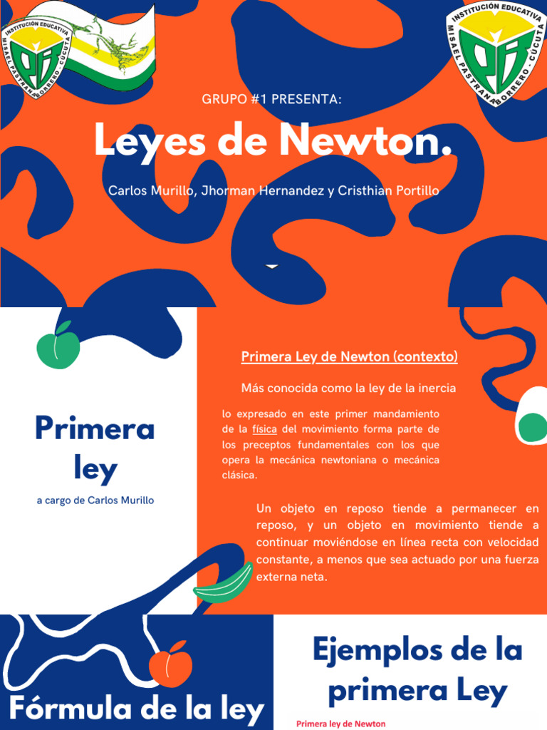 Leyes De Newton Grupo 1 Pdf Fuerza Las Leyes Del Movimiento De Newton 5095