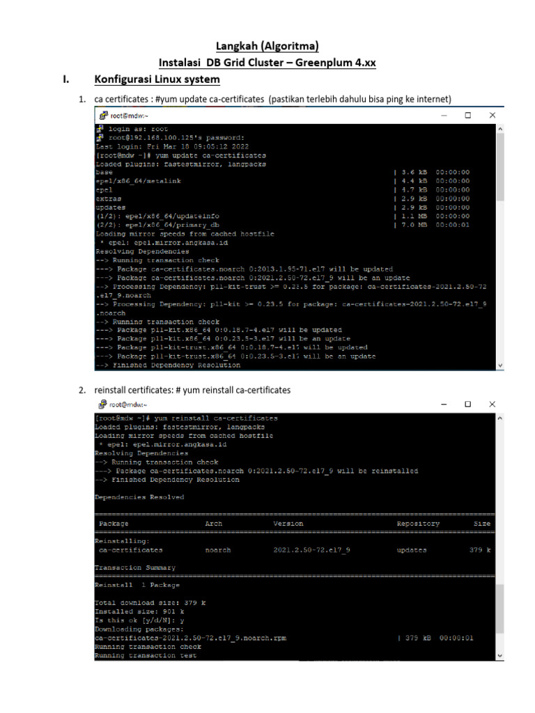 Greenplum Cluster Setup Guide | PDF | Ip Address | Computing