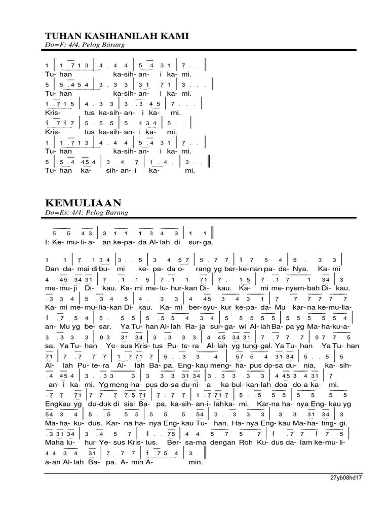 TUHAN KASIHANILAH KAMI Gaya Jawa | PDF