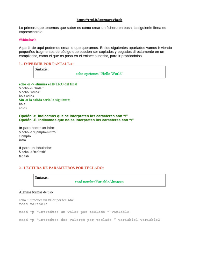 Shell MANUAL WORD | PDF | Ingeniería Informática | Programación de ... Shell MANUAL WORD | PDF | Ingeniería Informática | Programación de ...