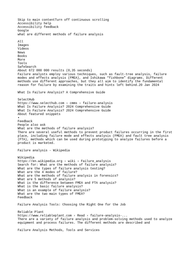 failure analysis | PDF | Failure Analysis | Evaluation failure analysis | PDF | Failure Analysis | Evaluation