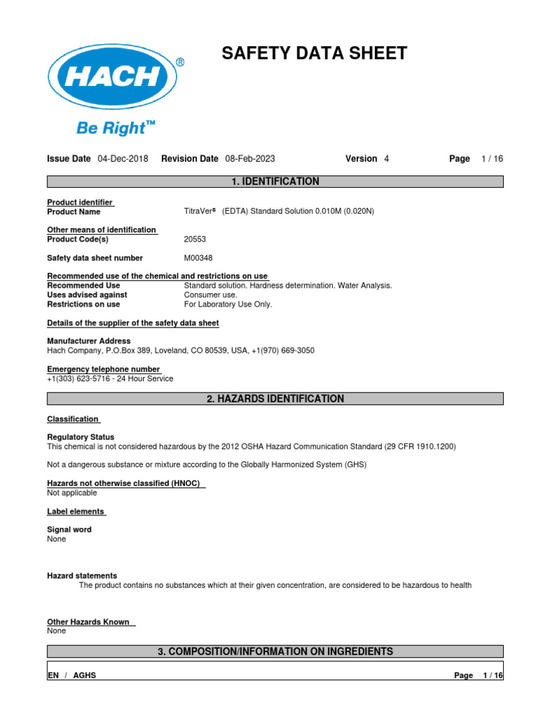 MTR Aghs en | PDF | Chemical Compounds | Safety