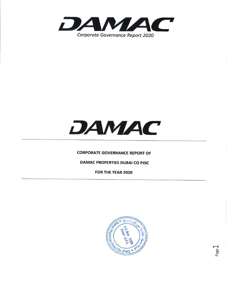 DAMAC Corporate Governance EN | PDF