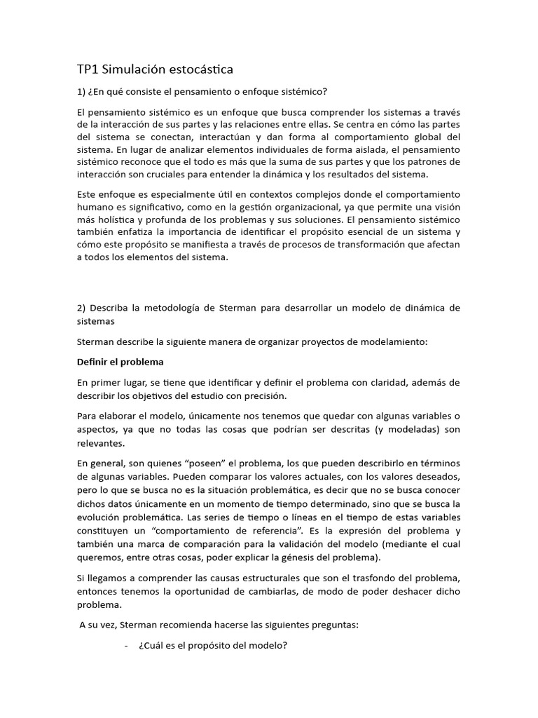 TP1 Simulacion Estocástica | PDF | Depredación | Sistema