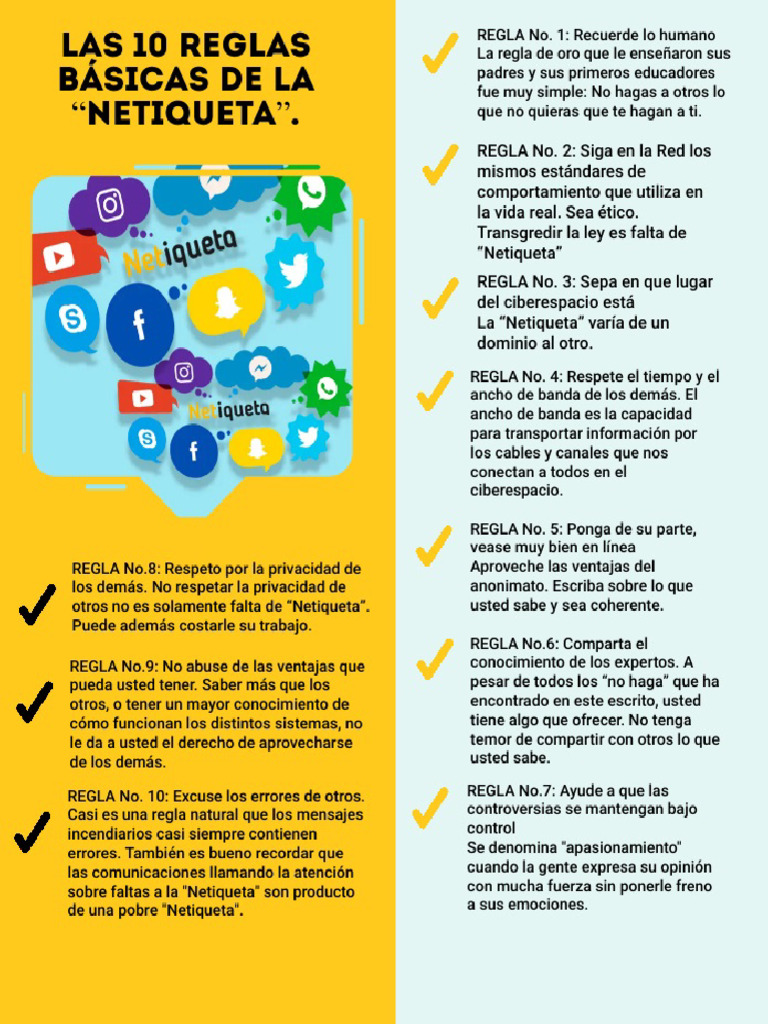 10 Reglas de Etiquetas | PDF