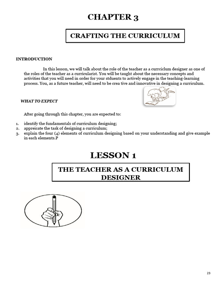 CHAPTER-3-crafting | PDF | Learning | Curriculum